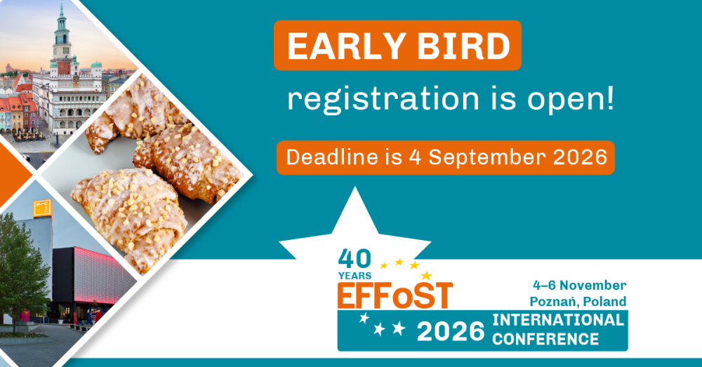 Early bird registrations for the EFFoST2026 conference are now open!